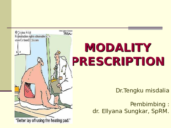 (PPT) Modality Prescription