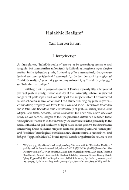 (PDF) Halakhic Realism-English