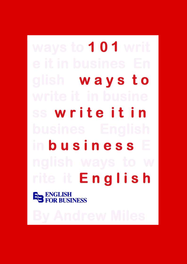 business english writing pdf