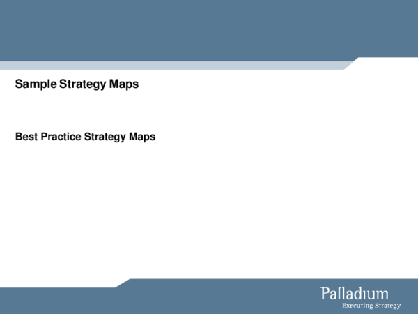 (PDF) Best Practice Strategy Maps Sample Strategy Maps