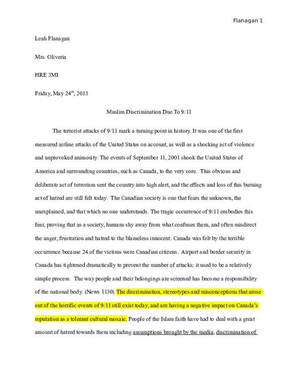 (DOC) Culmination Research Essay