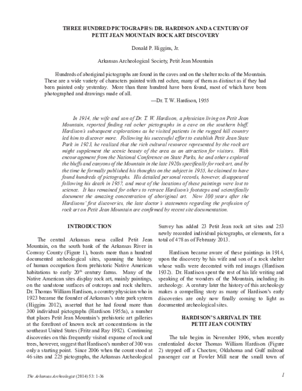 (PDF) THREE HUNDRED PICTOGRAPHS: DR. HARDISON AND A CENTURY OF