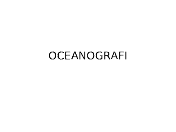 (PPT) OCEANOGRAFI