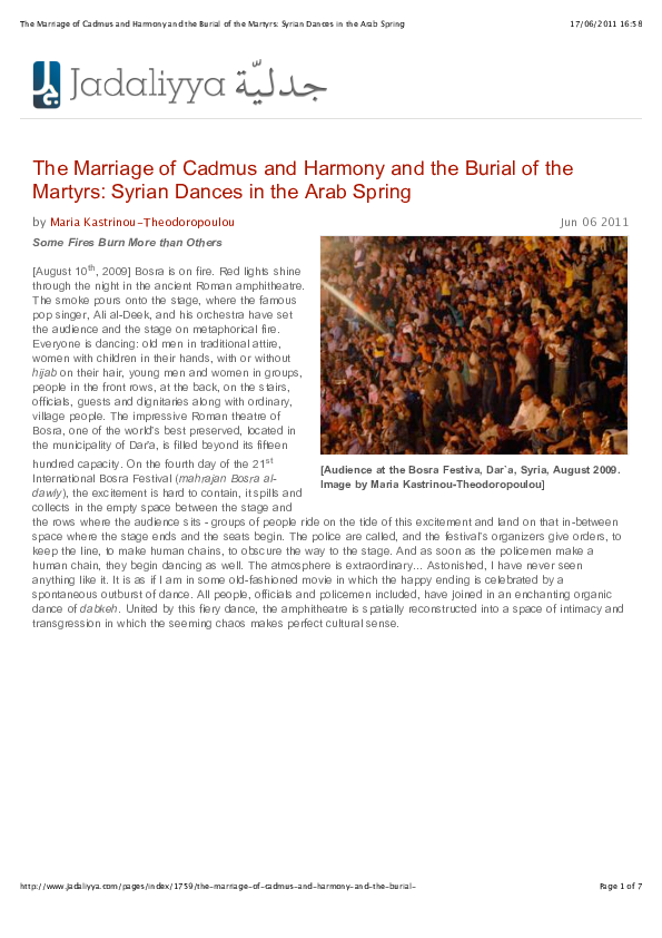 (PDF) The Marriage of Cadmus and Harmony and the Burial of the Martyrs ...