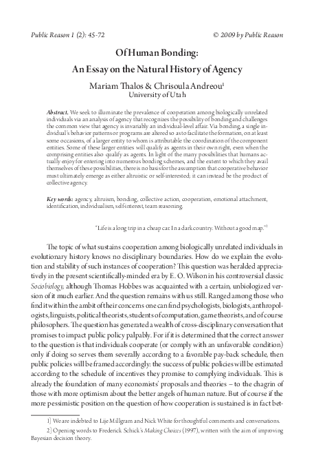 (PDF) Of Human Bonding