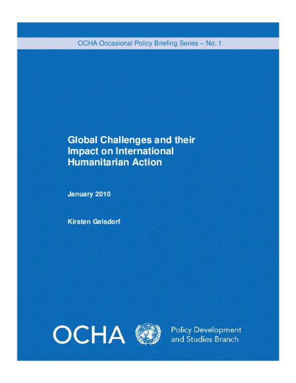 (PDF) Global Challenges and their Impact on International Humanitarian ...