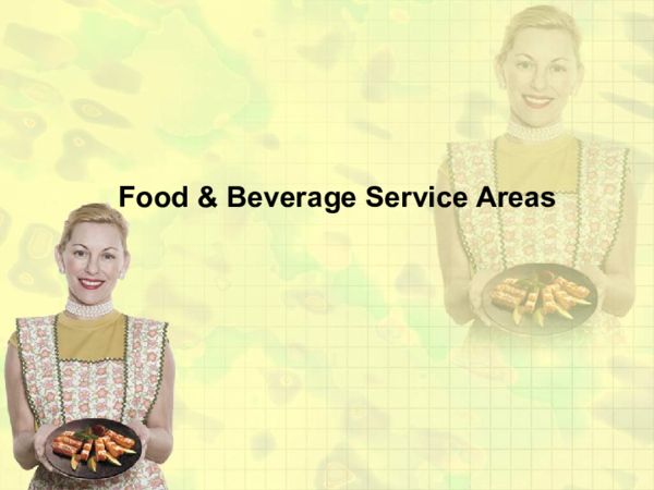 (PPT) Food & Beverage Service Areas