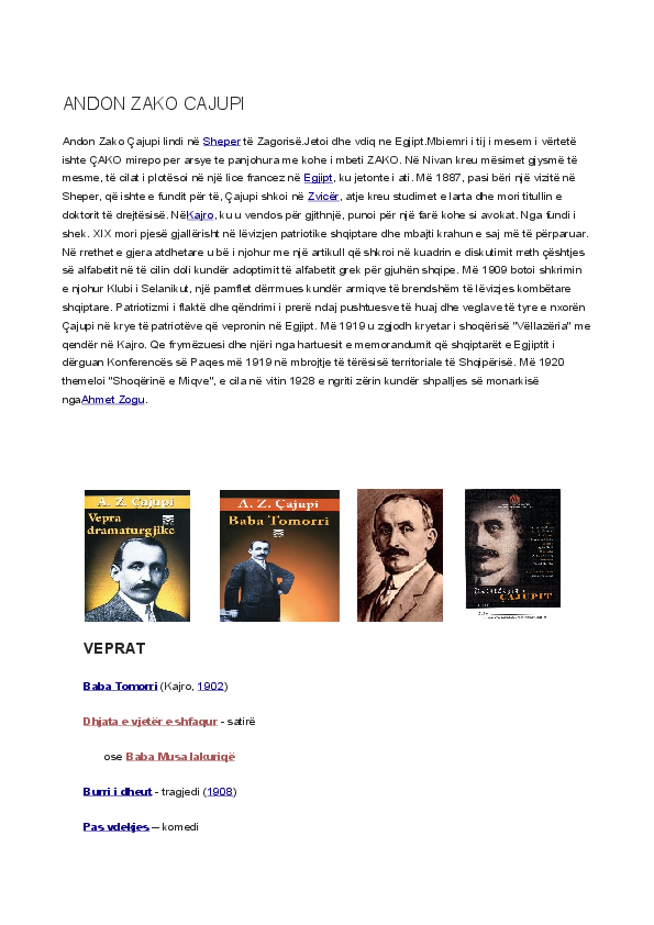 (DOC) ANDON ZAKO CAJUPI VEPRITARIA LETRARE E CAJUPIT