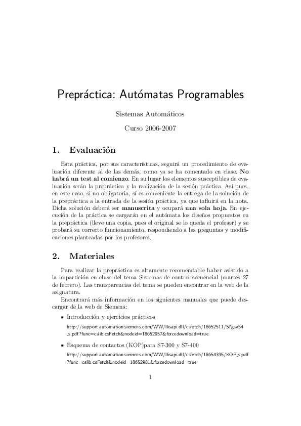 (PDF) Prepr´ctica: Aut´matas Programables