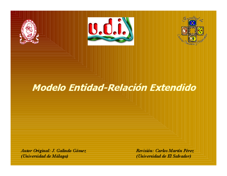 (PDF) Modelo Entidad-Relación Extendido