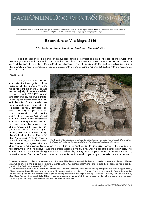(PDF) Marco Maiuro, Elizabeth Fentress, Caroline Goodson (2010 ...