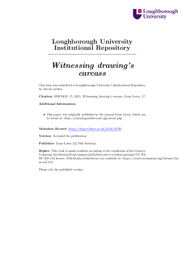 (PDF) Witnessing Drawing's Carcass