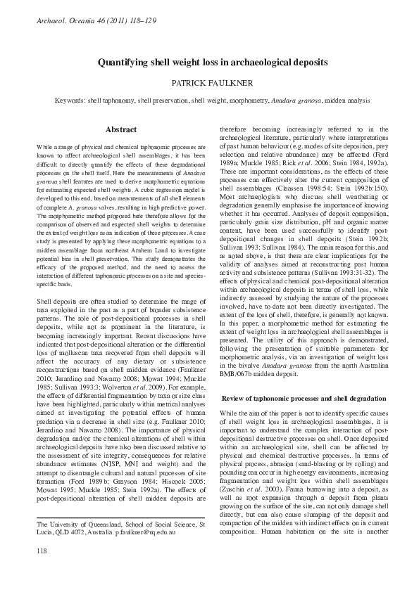 (PDF) Quantifying Shell | Cheryl Claassen - Academia.edu