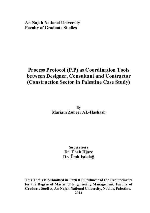 (PDF) MSc Thesis (English) Process Protocol (P.P) as Coordination Tools ...