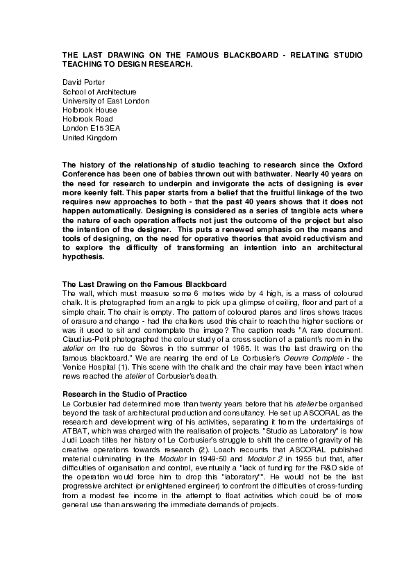 (PDF) The Last Drawing on the Famous Blackboard