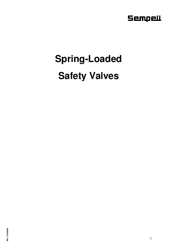 (PDF) Spring Loaded Safety Valves