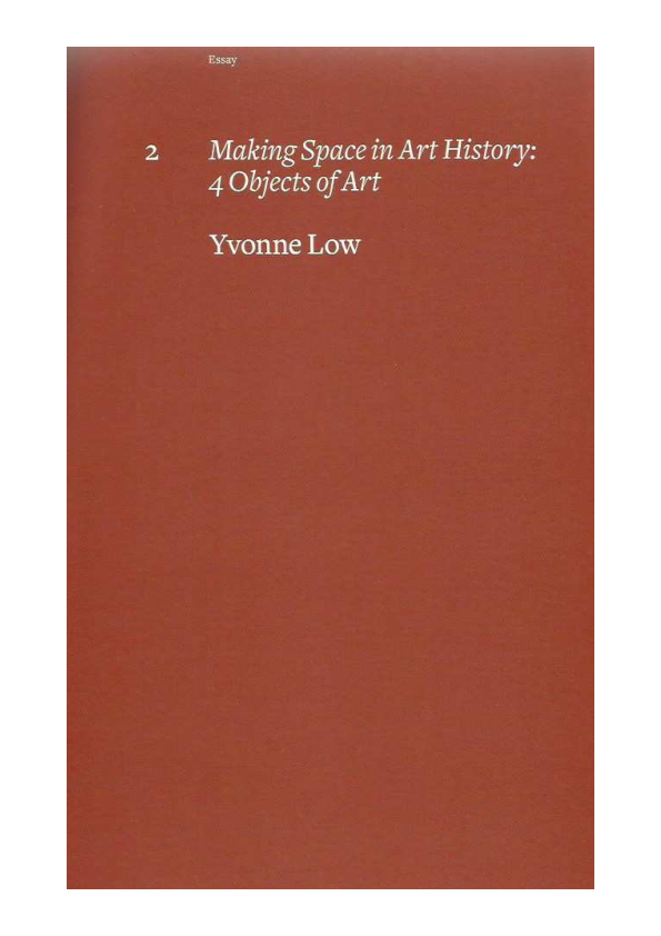 (PDF) "Making Space in Art History: 4 Objects of Art" in Intersecting ...