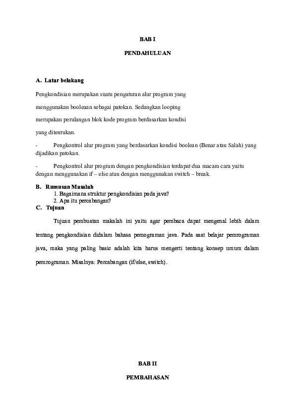 (DOC) Pemograman JAVA