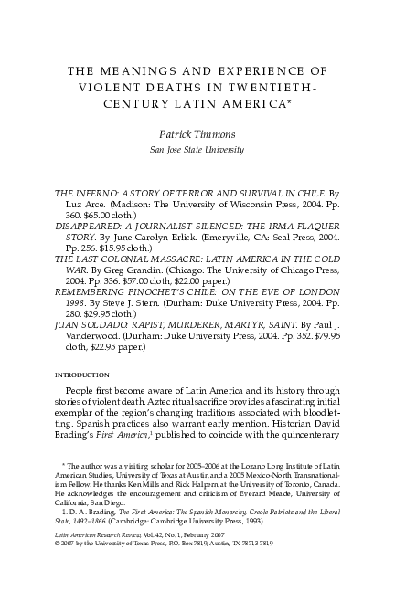 (PDF) Patrick Timmons - The Meanings and Experience of Violent Deaths ...