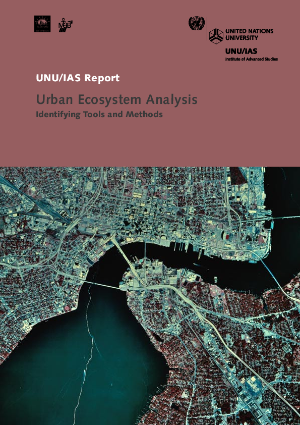 (PDF) Urban ecosystem analysis: identifying tools and methods