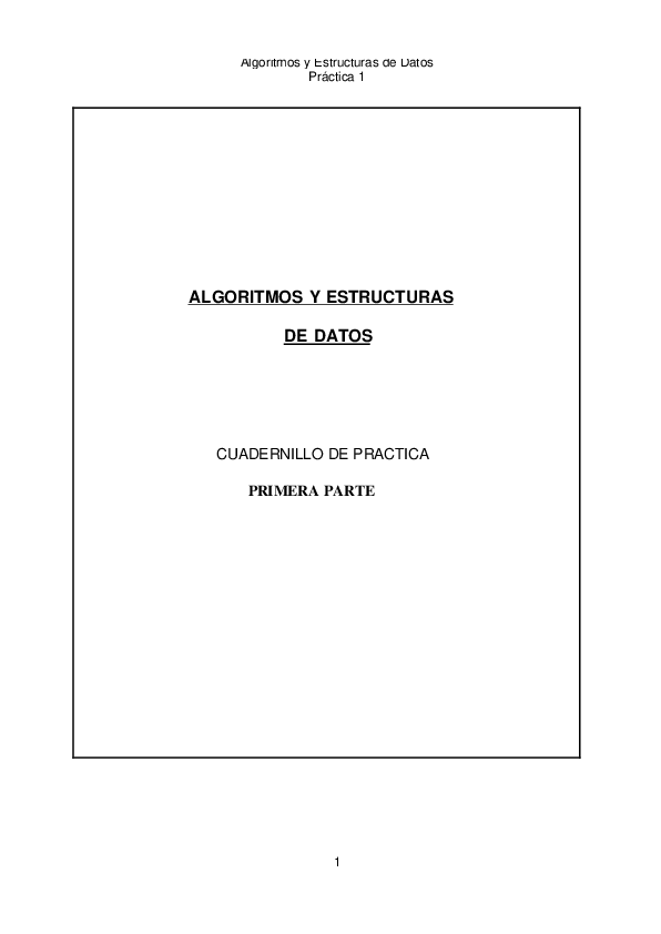 (PDF) Algoritmos y Estructura de Datos