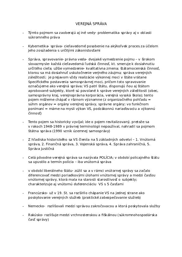 (DOC) Vsetky prednášky správne právo