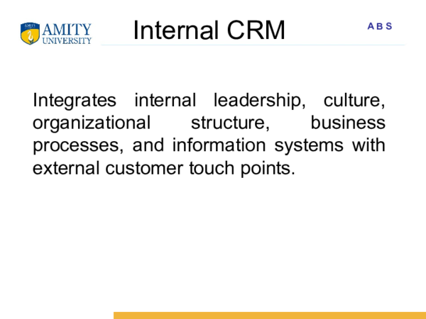 (PPT) Internal CRM
