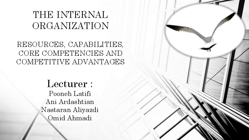 (PDF) THE INTERNAL ORGANIZATION RESOURCES, CAPABILITIES, CORE ...