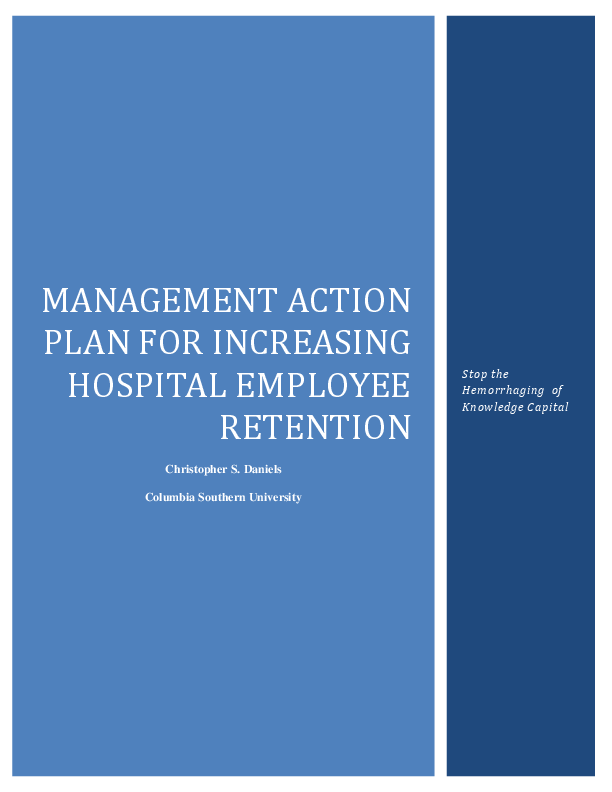 (PDF) Management Action Plan (MAP) for Increasing Hospital Employee ...