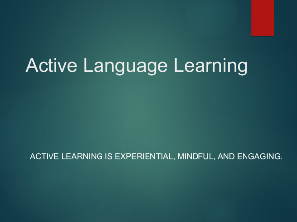 (PPT) Active Language Learning