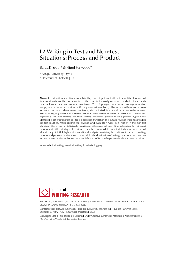 (PDF) A Review of Theories and Research Into Second Language Writing Assessment Criteria | Dương ...