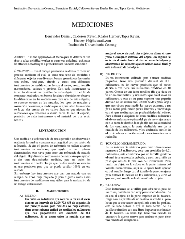 (PDF) PRÁCTICA DE LABORATORIO No. 1 MEDICIONES ELÉCTRICAS | Carlos de Pietro Poz - Academia.edu