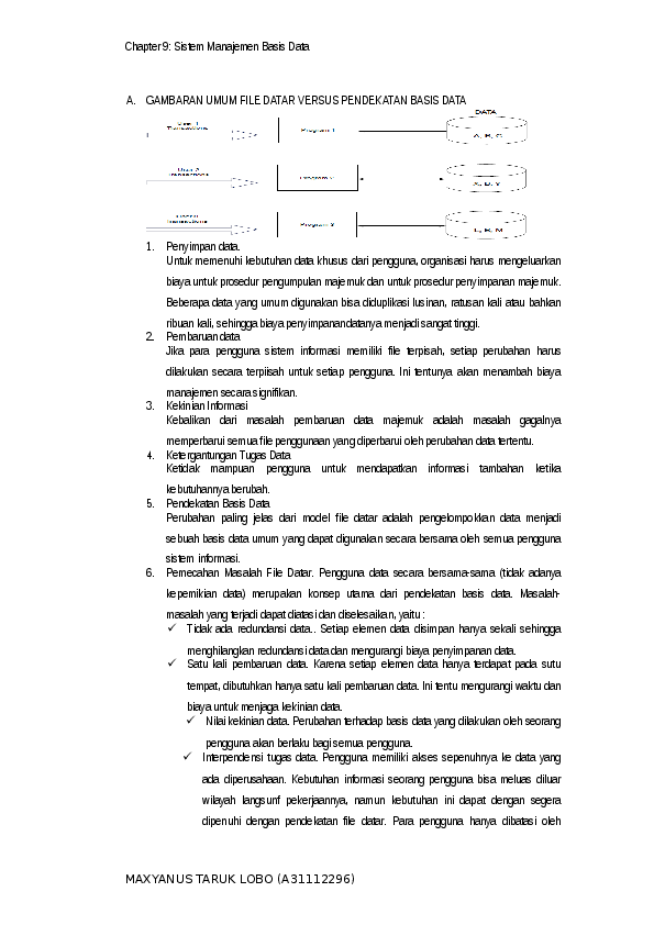 (DOC) RMK Sistem Manajemen Basis Data (Chapter 9, Hall)