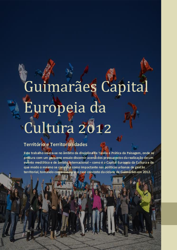 (PDF) Guimarães Capital Europeia da Cultura 2012
