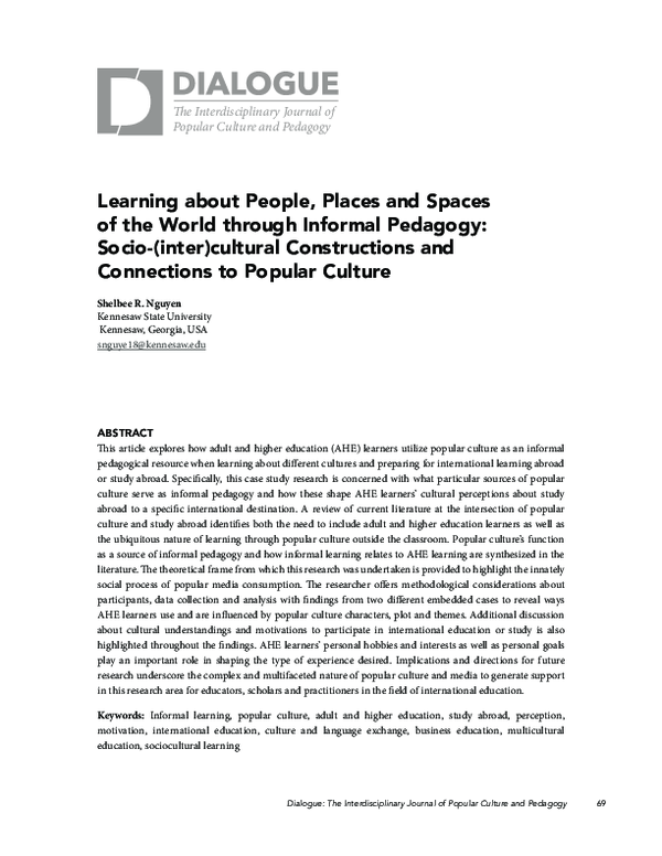 (PDF) Learning about People, Places and Spaces of the World through ...