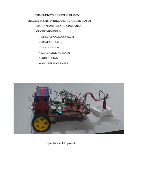 (DOC) Object carrier robot using raspberry pi