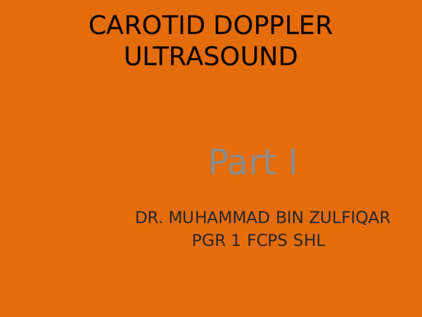 Ppt Carotid Doppler