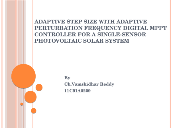 (PPT) Adaptive Step Size With Adaptive Perturbation Frequency Digital
