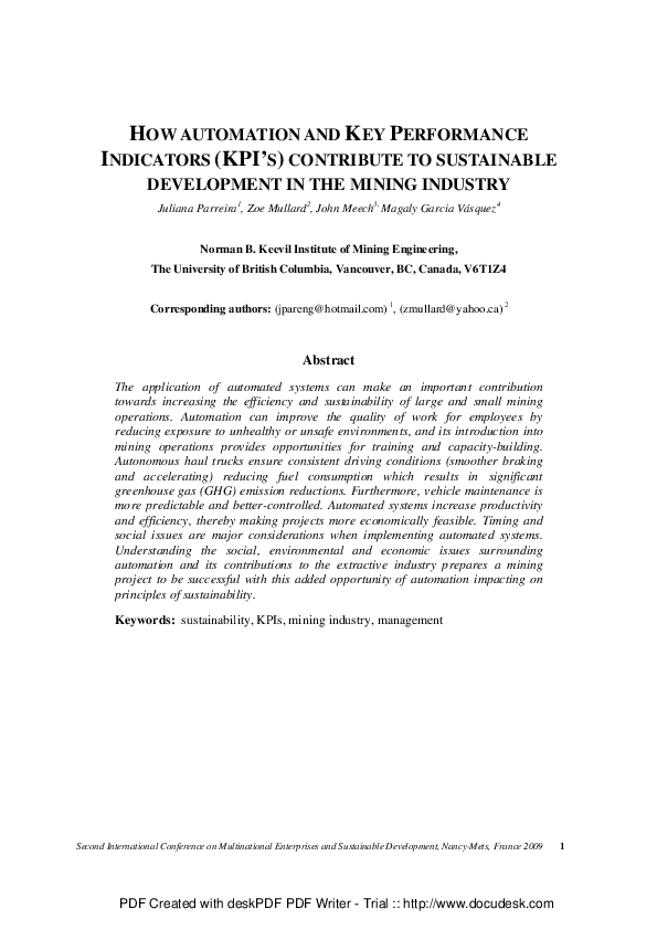 (PDF) HOW AUTOMATION AND KEY PERFORMANCE INDICATORS (KPI' S) CONTRIBUTE ...