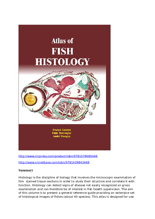 (DOC) Atlas of Fish Histology