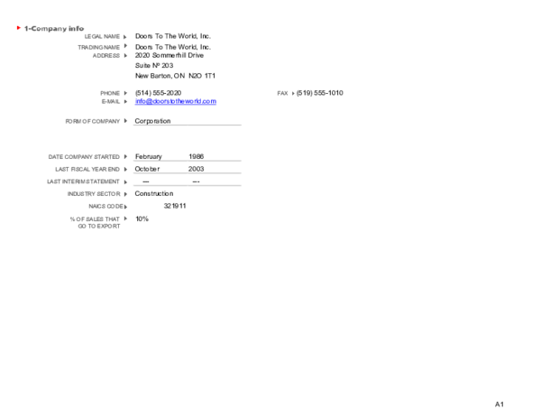 (PDF) 2- Example Financial Appendix | Amylia Ya - Academia.edu