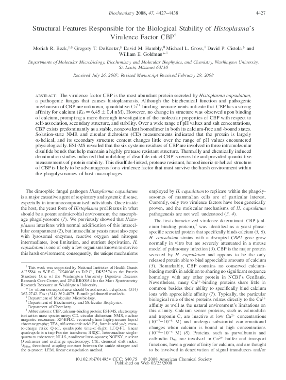 (PDF) Structural Features Responsible for the Biological Stability of ...