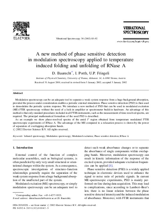 (PDF) A new method of phase sensitive detection in modulation ...