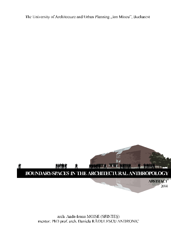 (PDF) Boundary-spaces in the architectural anthropology [phD thesis ...