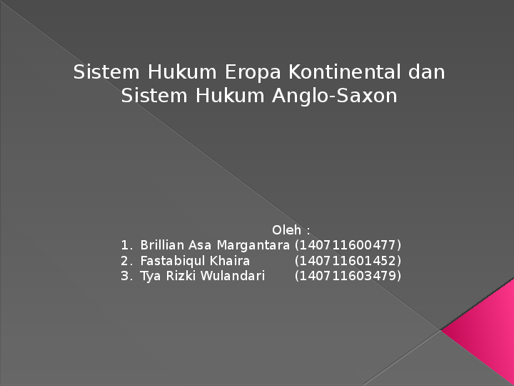 Sistem Hukum Anglo Saxon Perbedaannya Dengan Sistem Eropa Mobile Legends 