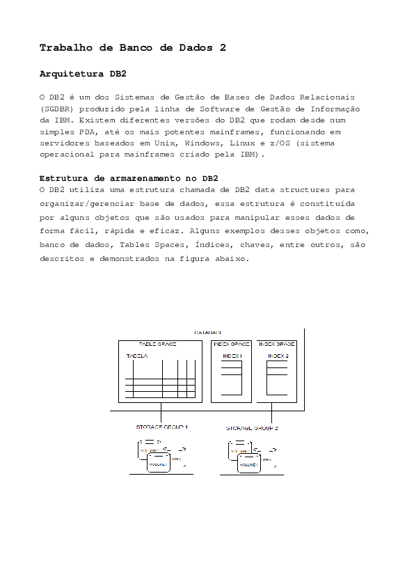 (PDF) Trabalho de Banco de Dados 2 Arquitetura DB2