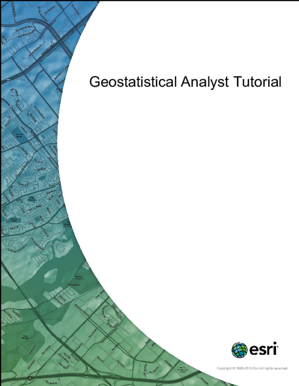 (PDF) Geostatistical Analyst Tutorial