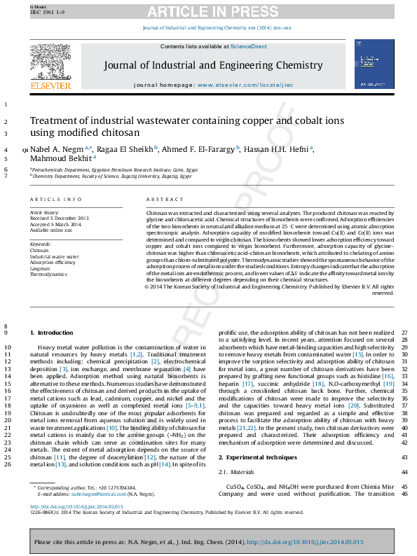 (PDF) chitosan extraction from shrimp shell