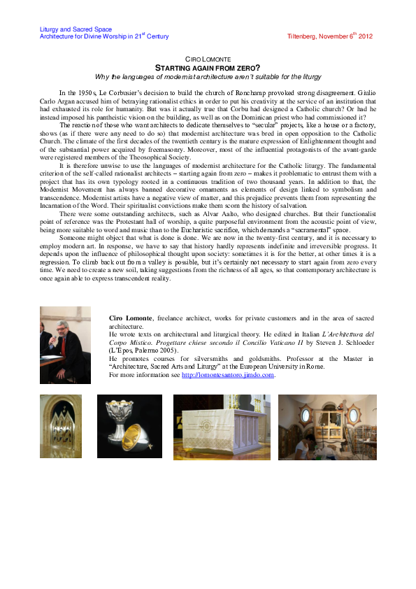 (PDF) Starting again from zero?