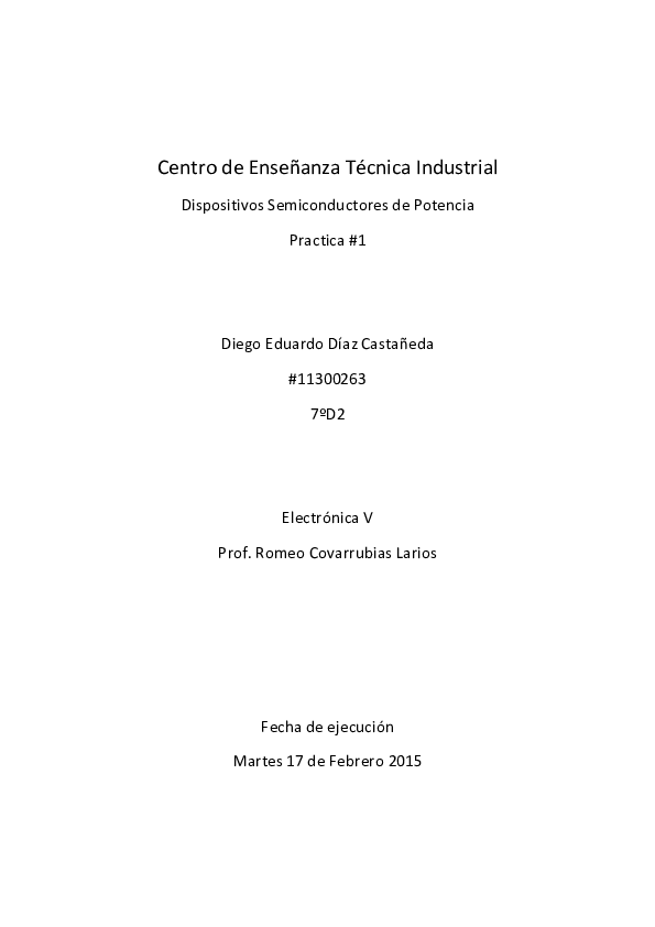 (PDF) Centro de Enseñanza Técnica Industrial Dispositivos Semiconductores